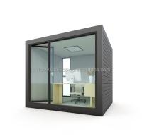 China Galvanized Steel Square Tubes 10ft Modern Wooden Steel Structure Office for Commercial Space for sale