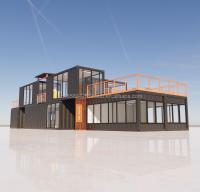China Customized Modern Prefab Tiny House with Customized Color and Wall 50/75/100mm Wave Sandwich Panel for sale