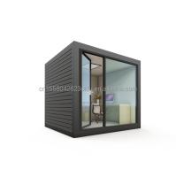 China Galvanized Steel Square Tubes 10ft Modern Wooden Steel Structure Office for Commercial Space for sale