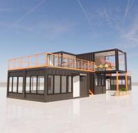 China Customized Modern Prefab Tiny House with Customized Color and Wall 50/75/100mm Wave Sandwich Panel for sale