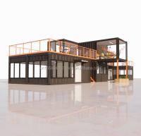 China Customized Modern Prefab Tiny House with Customized Color and Wall 50/75/100mm Wave Sandwich Panel for sale