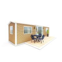 China Vacation Style Family Prefabricated Wooden House with 2 Bedrooms 1 Bathroom 1 Kitchen Directly for sale
