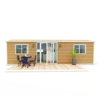 China Vacation Style Family Prefabricated Wooden House with 2 Bedrooms 1 Bathroom 1 Kitchen Directly for sale
