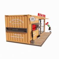 China Popular Folding Cafe Container Restaurant with Steel Frame and Galvanized Main Structure for sale