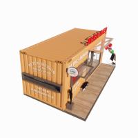 China Popular Folding Cafe Container Restaurant with Steel Frame and Galvanized Main Structure for sale