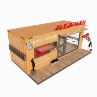 China Popular Folding Cafe Container Restaurant with Steel Frame and Galvanized Main Structure for sale