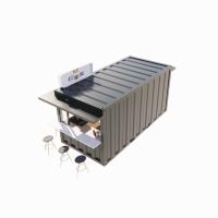 China 20ft Container Prefabricated Shops Stores Bathroom Included and Customized Color for Your Commercial Space for sale