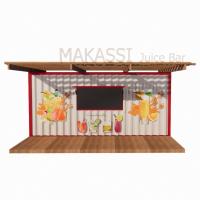 China Modern Design Container Houses 20ft Container Prefabricated Shops Stores in Shipping Container for sale