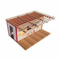 China Modern Design Container Houses 20ft Container Prefabricated Shops Stores in Shipping Container for sale