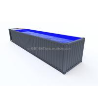 China Outdoor Home Style Swimming Pool 20ft Shipping Container Pool with Customized Color and Aluminum Alloy Windows for sale