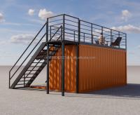 China Modified 20 Foot Prefab Shipping Container Ideal for Pop Up Coffee Shop Restaurant Mobile Container Bar Shop and Bathroom for sale