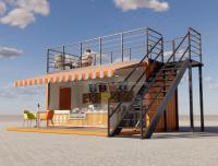 China Modified 20 Foot Prefab Shipping Container Ideal for Pop Up Coffee Shop Restaurant Mobile Container Bar Shop and Bathroom for sale