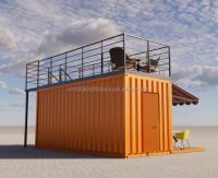 China Modified 20 Foot Prefab Shipping Container Ideal for Pop Up Coffee Shop Restaurant Mobile Container Bar Shop and Bathroom for sale