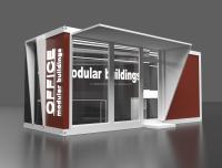 China Main Structure Galvanized Steel Square Tubes Outdoor Food Store Sentry Box Coffee Shop Clothing Container for sale