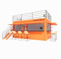 China Affordable 20ft or 40ft Shipping Container Prefabricated Shops Stores with Aluminum Alloy Windows for sale