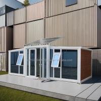 China Fully-equipped 20FT Foldable Prefabricated Container House with 2 Bedrooms Aluminum Alloy Windows for sale