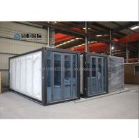 China Fully-equipped 20FT Foldable Prefabricated Container House with 2 Bedrooms Aluminum Alloy Windows for sale