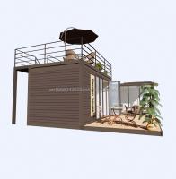 China Modern Design Style Light Steel Frame Foldable Villa Container House with Aluminum Alloy Windows for sale