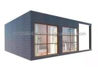 China Affordable 20ft Knock Down Sandwich Panel Portable Prefab Hotel Container Modular House with Aluminum Alloy Windows for sale