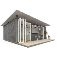 China Galvanized Steel Bending Modern Design Prefabricated House for Shipping Container Sandwich Panel Modular Shop Apartment for sale