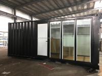 China 20ft Portable Foldable Container Cabin House with Customized Color and Galvanized Steel Square Tubes for sale