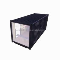 China Long Beach Container Coffee Bar Extendable Container Bar with Customized Color and Wall 50/75/100mm Wave Sandwich Panel for sale
