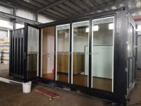 China 20ft Portable Foldable Container Cabin House with Customized Color and Galvanized Steel Square Tubes for sale