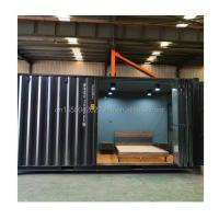 China 20ft Portable Foldable Container Cabin House with Customized Color and Galvanized Steel Square Tubes for sale