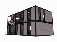 China Foldable Portable Detachable 20ft 40ft Modular Living Container House With Aluminum Alloy Windows For Construction Site for sale