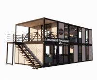 China Foldable Portable Detachable 20ft 40ft Modular Living Container House With Aluminum Alloy Windows For Construction Site for sale