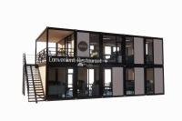 China Foldable Portable Detachable 20ft 40ft Modular Living Container House With Aluminum Alloy Windows For Construction Site for sale