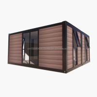 China Flat Packaging Container Prefabricated Metal and Wooden Garden Office with Galvanized Steel Square Tubes for sale