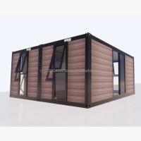 China Flat Packaging Container Prefabricated Metal and Wooden Garden Office with Galvanized Steel Square Tubes for sale
