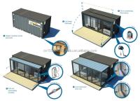 China 2 Bedroom Expandable Container House Prefab Steel Modular Tiny Home for Outdoor in Customized Color and 20ft or 40ft Size for sale