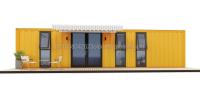 China Galvanized Steel Square Tubes Main Structure Outdoor Modern Steel Modular Expandable 20ft/40ft Portable Container House for sale