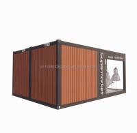 China Wall 100mm Wave Sandwich Panel Hotel Container Store Customizable Flat Packaging Quick Installation Prefabricated House for sale