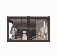 China Wall 100mm Wave Sandwich Panel Hotel Container Store Customizable Flat Packaging Quick Installation Prefabricated House for sale