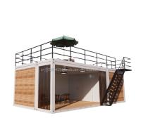 China 2-Bedroom Container Mobile House 20ft Wooden Luxury Garden Studio with Plane Packaging for sale