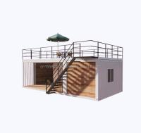 China 2-Bedroom Container Mobile House 20ft Wooden Luxury Garden Studio with Plane Packaging for sale