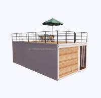 China 2-Bedroom Container Mobile House 20ft Wooden Luxury Garden Studio with Plane Packaging for sale