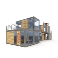 China Modern Design 20ft or 40ft Food Bar Cafe Supermarket Store Container Store Customizable Flat Package Prefabricated House for sale