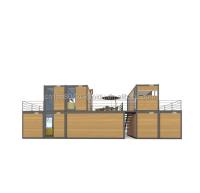 China Modern Design 20ft or 40ft Food Bar Cafe Supermarket Store Container Store Customizable Flat Package Prefabricated House for sale