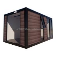 China Mobile Modular Family Customized Outdoor Glass Wooden Garden Hut Camping Hotel with Aluminum Alloy Windows and Home Bar for sale