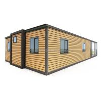 China 50/75/100mm Wave Sandwich Panel Modern Expandable 3-Bedroom Prefab Container House for Hotels for sale
