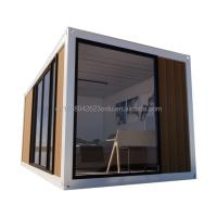 China Mobile Modular Family Customized Outdoor Glass Wooden Garden Hut Camping Hotel with Aluminum Alloy Windows and Home Bar for sale