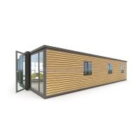 China 50/75/100mm Wave Sandwich Panel Modern Expandable 3-Bedroom Prefab Container House for Hotels for sale