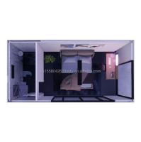 China Mobile Modular Family Customized Outdoor Glass Wooden Garden Hut Camping Hotel with Aluminum Alloy Windows and Home Bar for sale