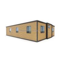 China 50/75/100mm Wave Sandwich Panel Modern Expandable 3-Bedroom Prefab Container House for Hotels for sale