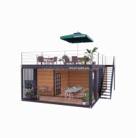 China 20 Foot Wooden Deluxe Garden Studio Flat Package Assembly 2 Bedroom Container Mobile House with Aluminum Alloy Windows for sale