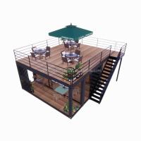 China 20 Foot Wooden Deluxe Garden Studio Flat Package Assembly 2 Bedroom Container Mobile House with Aluminum Alloy Windows for sale